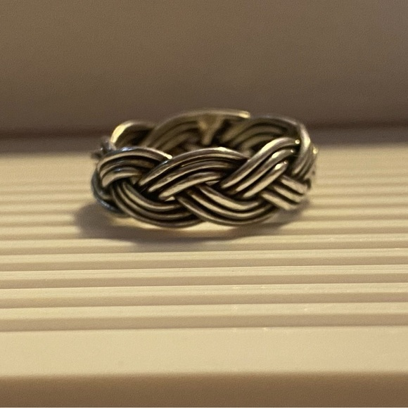 Jewelry | Vintage Braid Silver Ring Women Size 7 925 New | Poshmark